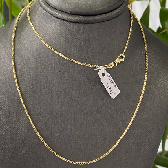 Jewelry | 14k Yellow Gold Diamond Cut Franco Chain | Poshmark